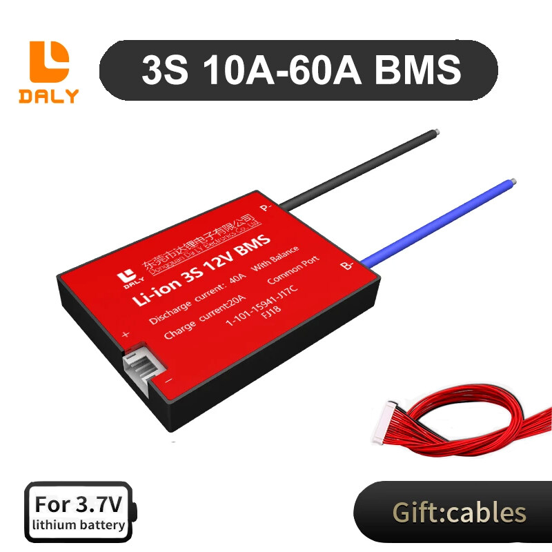 Daly BMS Li-ion BMS 3S 12V 10A 15A 20A 30A 40A 50A 60ALithium BMS ...