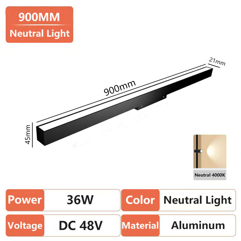 LED Magnetic Grille Light Track Light Folding Floodlight Modern Linear ...