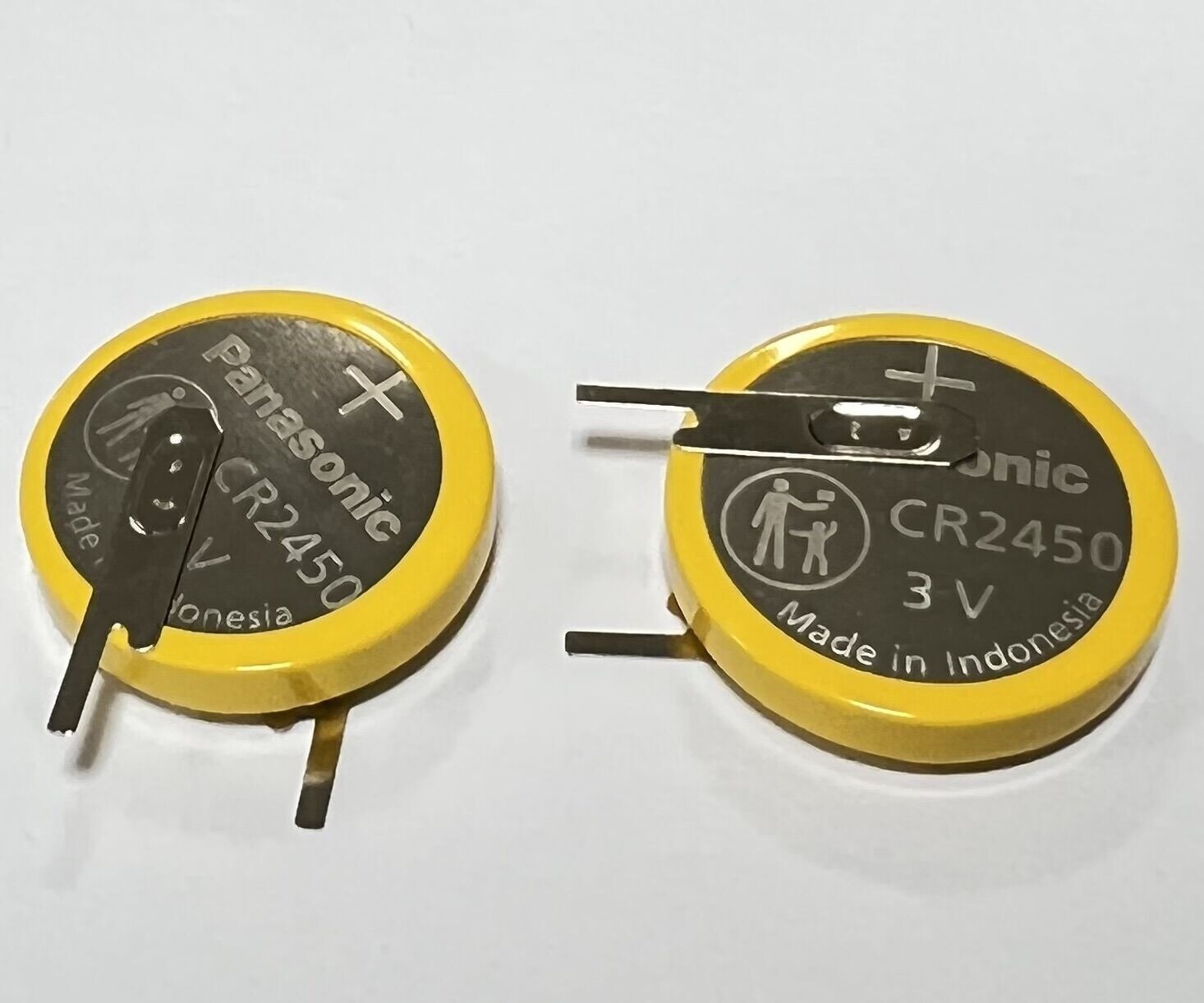 2023-New ♤ Panasonic CR2450/VCN button lithium battery 3V vertical ...