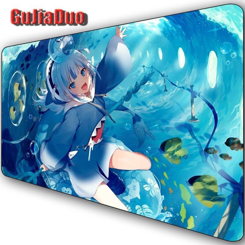 Gawr Gura 40x80 Extra Large Cartoon Mouse Pad Laptop Desk Mat Gaming ...