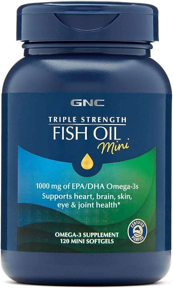 GNC Triple Strength Fish Oil 120 / 240 Mini Softgels | Lazada PH