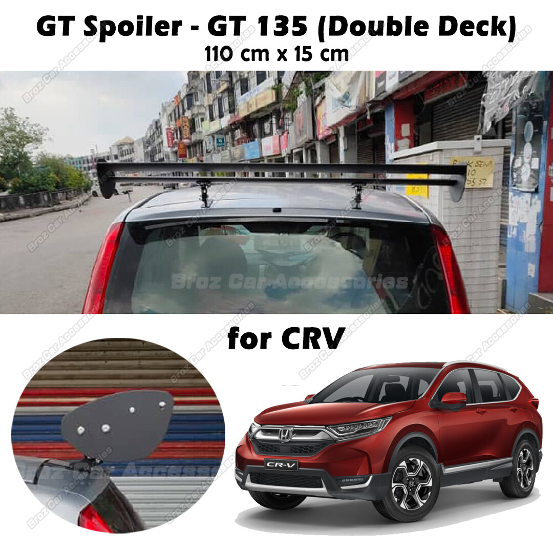 GT135 ( Double Deck ) EASY DIY Car Racing GT Spoiler Powder Coated ...
