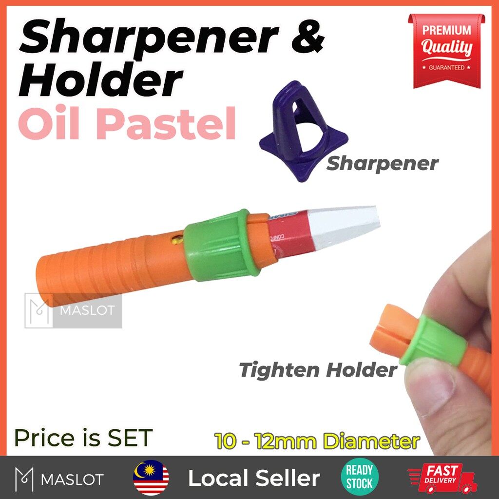 Oil Pastel Holder Extender Stick and Sharpener Set 10-12mm | Lazada