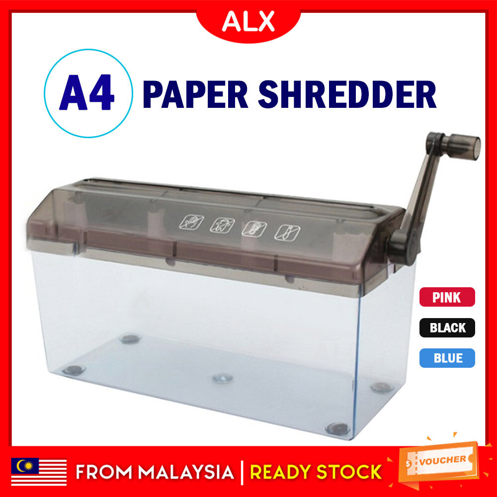 ALX A4 A5 Size Mini Paper Shredder Documents Cutting Machine Manual ...