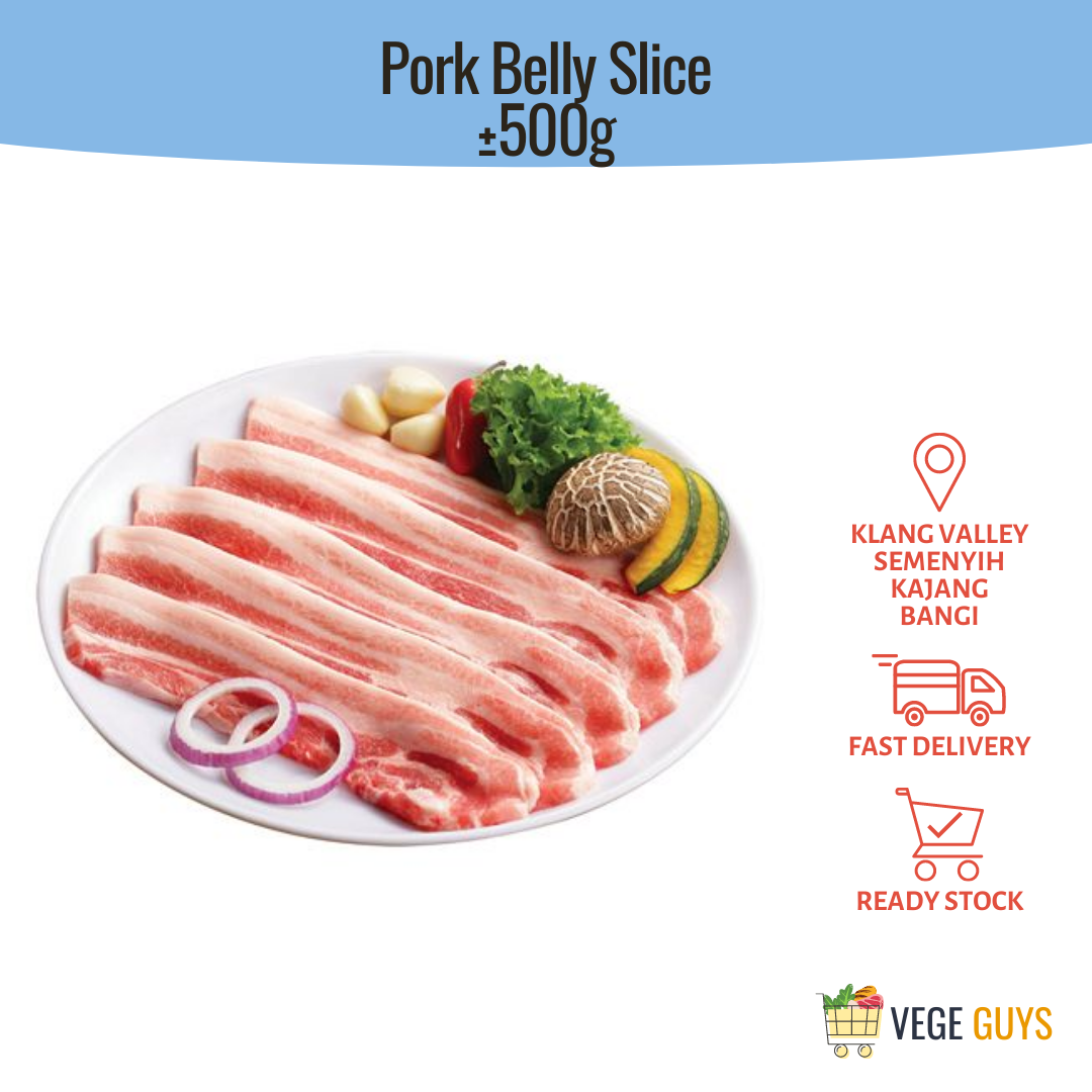 Pork Belly Slice 花肉片 (+/- 500g) | Lazada