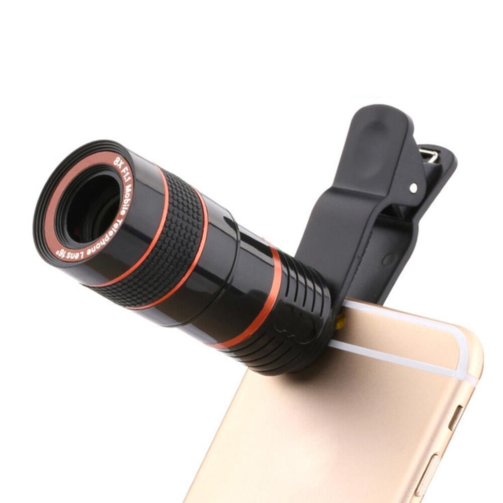 Professional Portable Mini Clip Monocular Telescope 8 Times Zoom In for ...