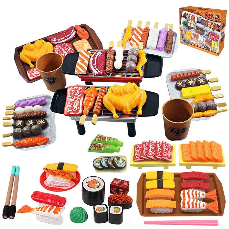 Kids Simulation Barbecue Sushi Pretend Food Toy Simulation Sashimi ...