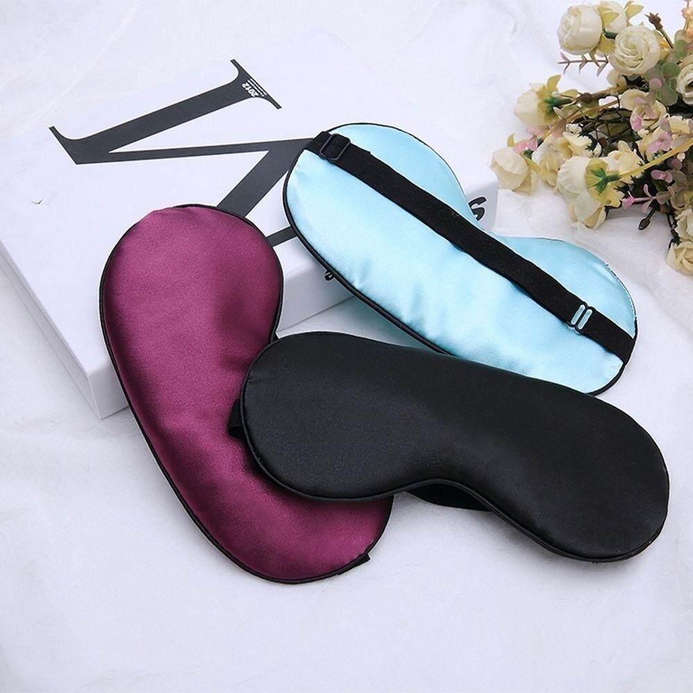 1Pcs ใหม่ผ้าไหมบริสุทธิ์ Sleep Rest Eye Mask เบาะ Shade Cover Travel ...