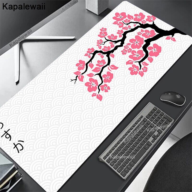 Pink Cherry Blossoms Large Mouse Pad XXL 100x50 Gaming Mousepad Gamer ...