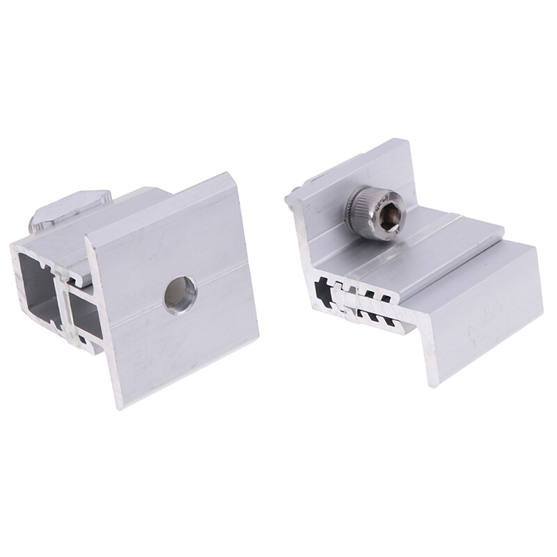 Solar Panel Mounting Bracket End Mid Clamp Kit Adjustable For 19mm ...