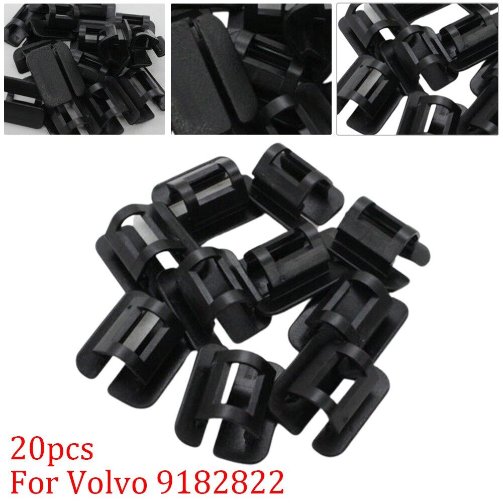 Volvo คลิปติดฝากระโปรงรถ20ชิ้น,คลิปแผ่นฉนวนไนลอนติดแน่นสำหรับรถ Volvo ...