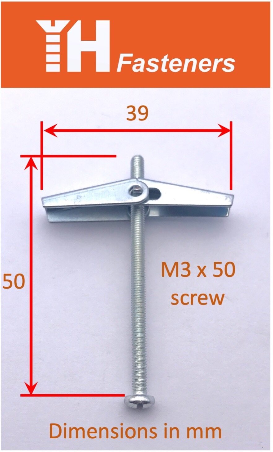 (1 pc) Butterfly Plastic or Metal Spring Wall Plug for Hollow Partition ...