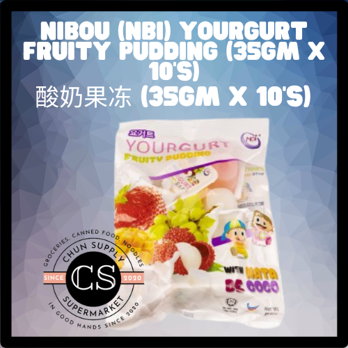 Nibou (NBI) YOURGURT Fruity Pudding (35gm x 10's) 酸奶果冻 (35gm x 10's ...