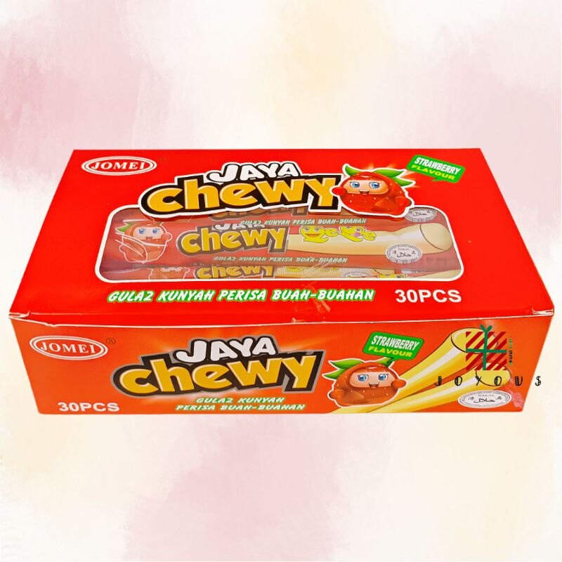 30pcs Jomei Jaya Chewy Candy / Gula Kunyah / Apple / Grape / Strawberry ...
