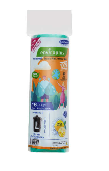 SEKOPLAS Enviroplus Compact Mini Roll Garbage Bags / Rubbish Bag ...