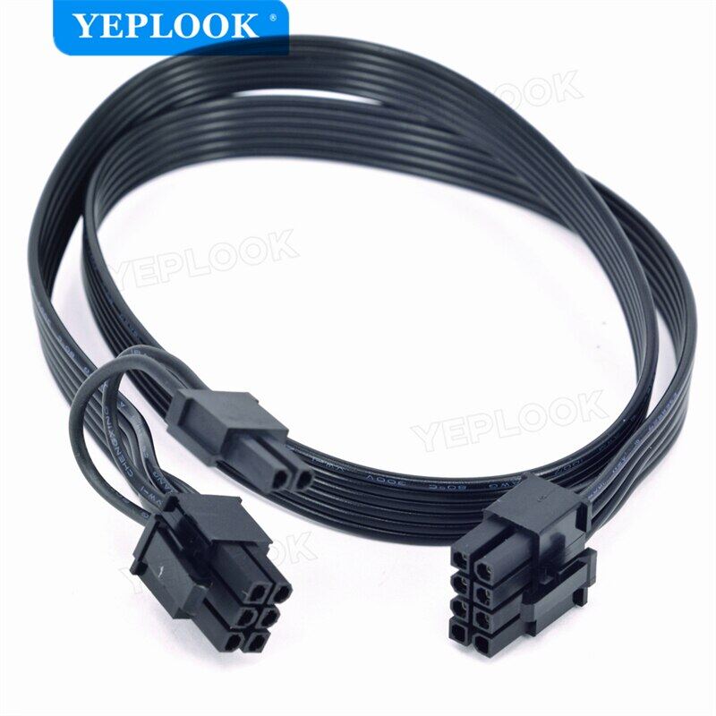 PCIe GPU Cable 8Pin to 8Pin Single 6+2Pin 60CM 18AWG For Cooler Master ...
