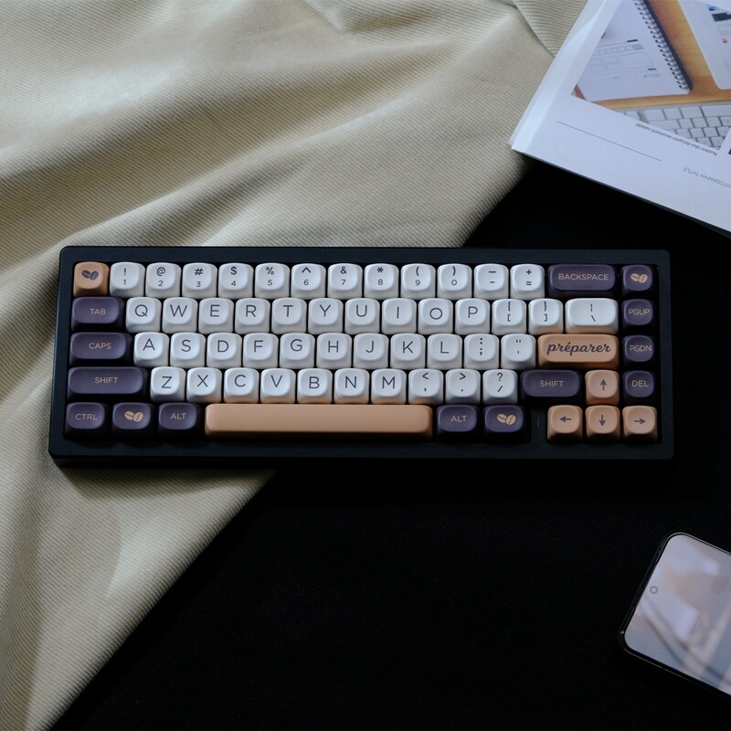 【Keycap Only】Coffee Keycap 126 Keys MOA Profile PBT Five Sided ...