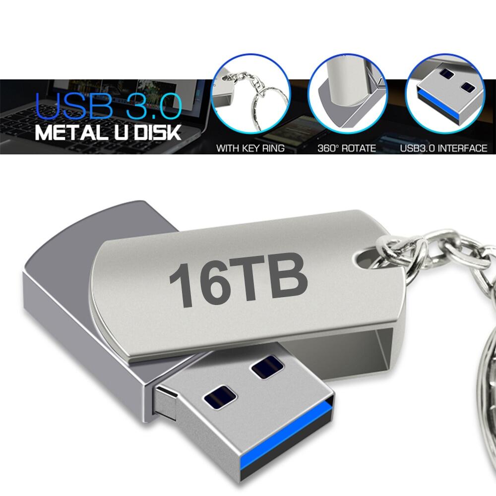 2023 New Usb 3.0 16TB High Speed Pendrive 8TB Metal Cle Usb Flash Drive ...