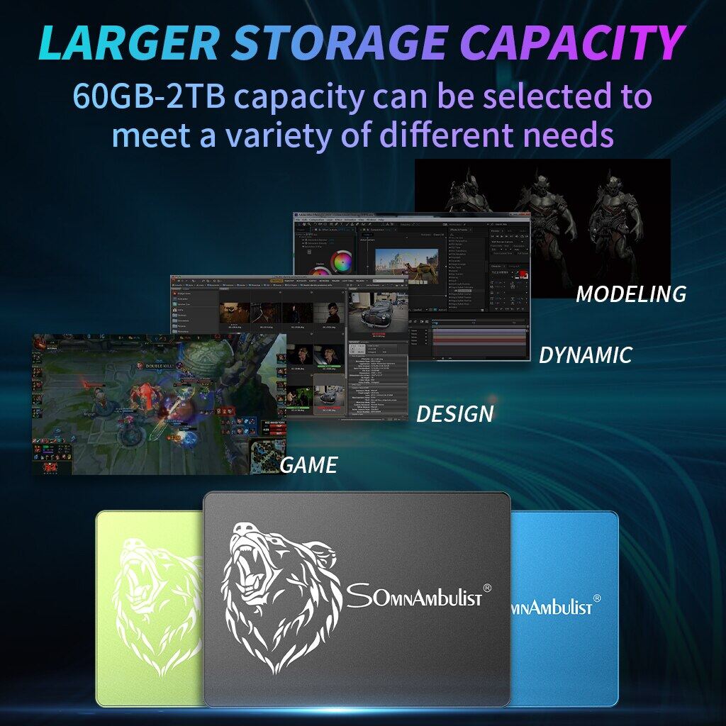 2.5 inch SSD SATA 3 III hard drive 120gb 240gb480gb 2TB solid state ...