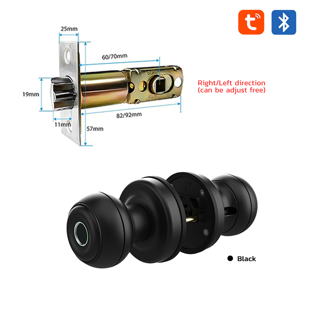 Kadonio Smart Fingerprint Door Lock Password Tuya Digital knob Lock ...