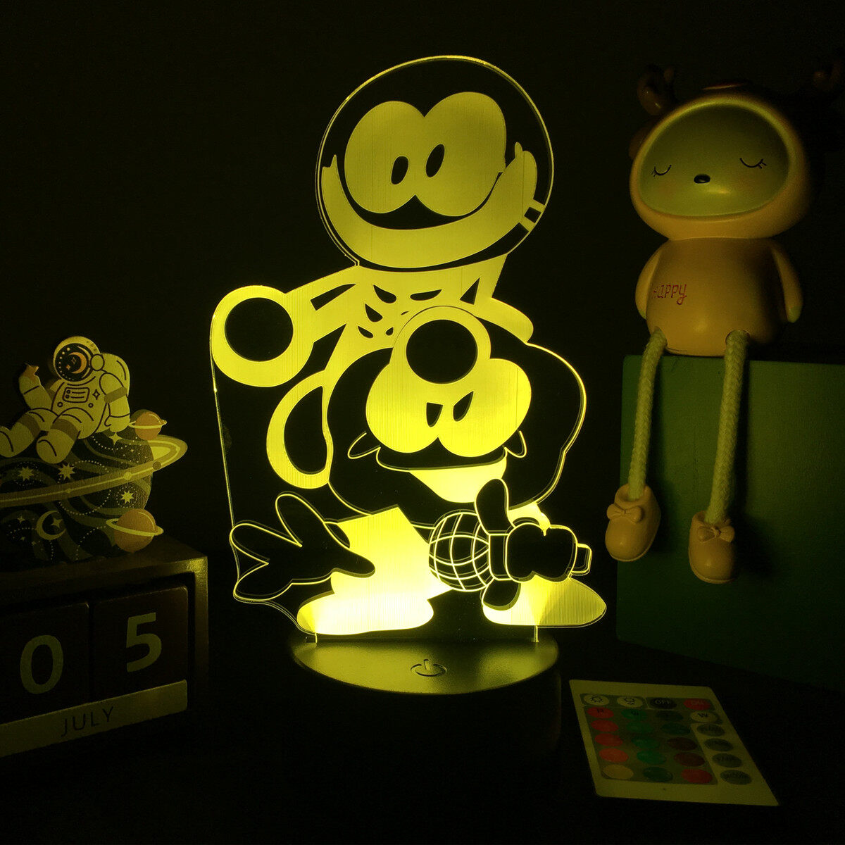 Game Friday Night Funkin Night Light Skid and Pump Figure Table Lamp ...