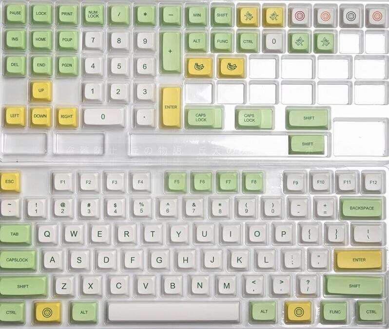 Banana taro xda keycap mechanical keyboard fruit character pattern PBT ...