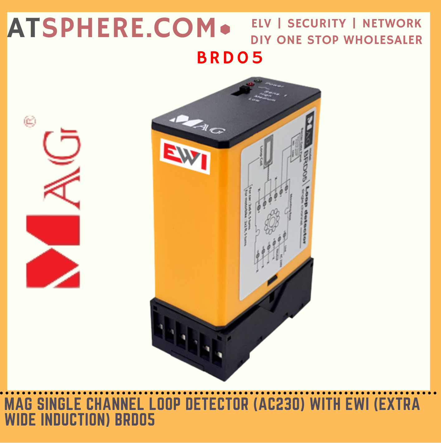 MAG Magnet Single Channel Loop Detector AC230 for Guardhouse Barrier ...