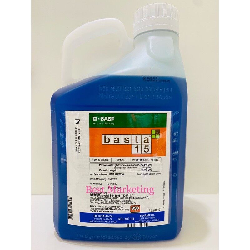 BASF BASTA 15 - 5Liter / RACUN RUMPUT | Lazada