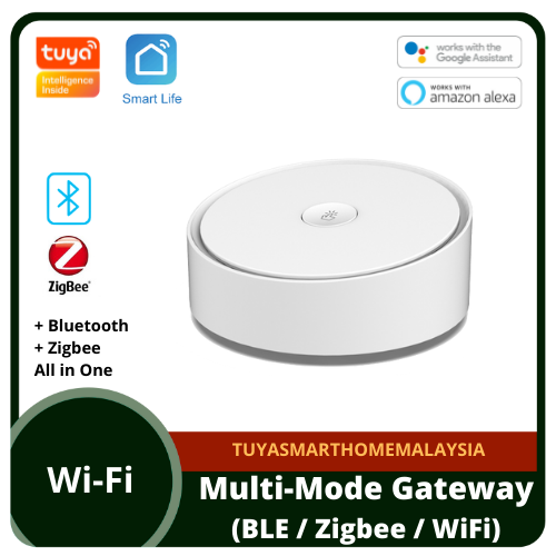 [Tuya] Tuya MultiMode Gateway, Smart Home Bridge, BLE/Zigbee/WiFi, Support Amazon Alexa & Google ...