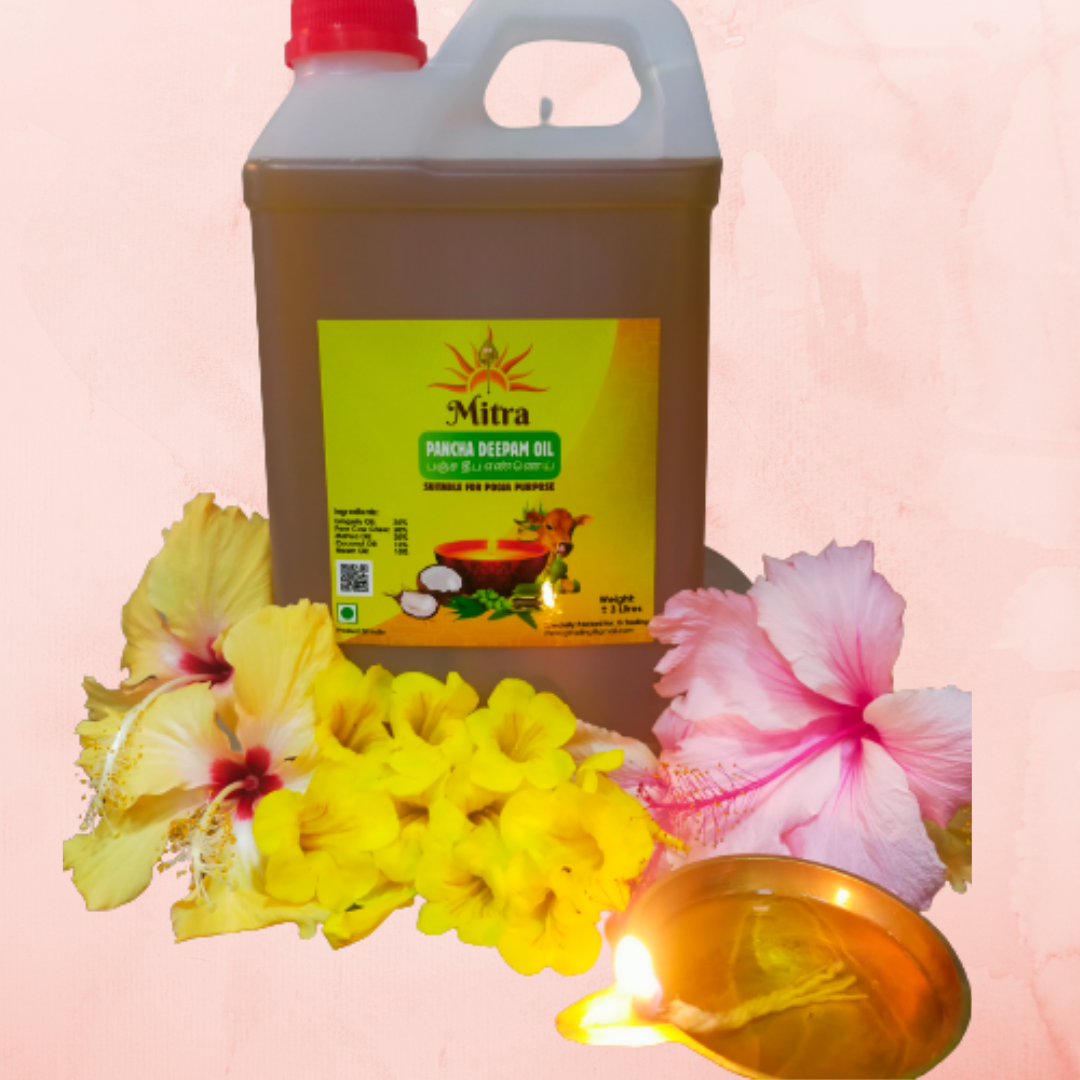 Mitra Pancha Deepam Oil 3 Litre | Pooja oil | Prayer oil | Lazada