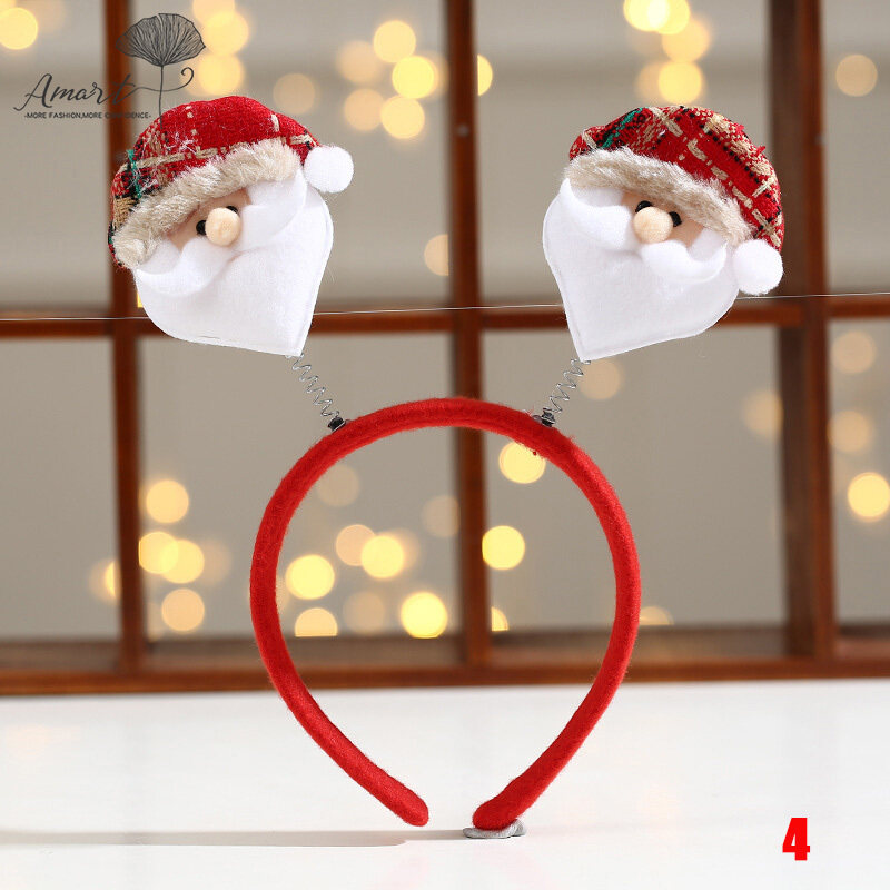 Amart Christmas Headbands for Kids Teenagers Santa Headwear Snowman ...