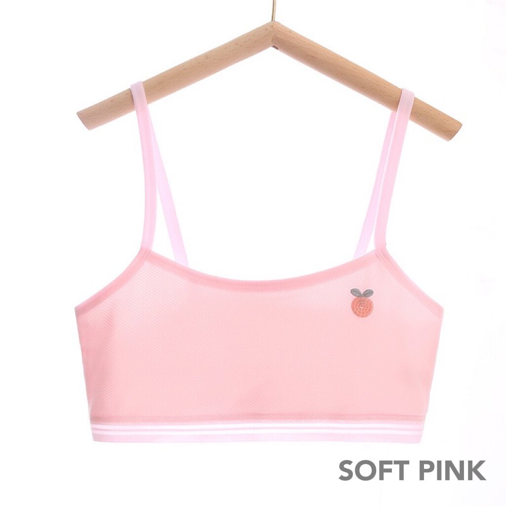 Teenage Girls Mesh Bralette Singlet Bra Budak 少女小学生透气运动内衣文胸 | Lazada