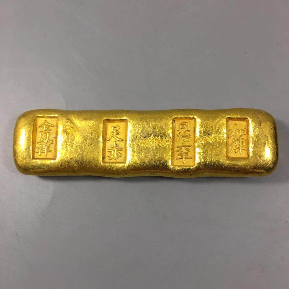 Lao Fengxiang gold bullion gold ingot gold ingot gold cake lucky home ...