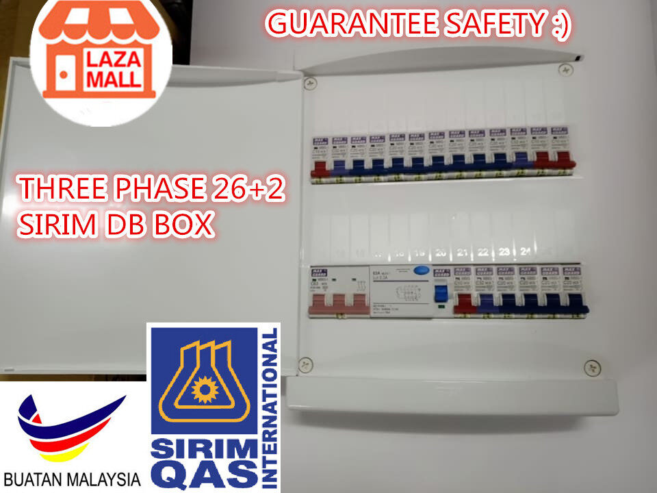 【3 Phase】 Db Box Full Set 30 Way Maxguard Ums Free 16mm Sirim Wayar