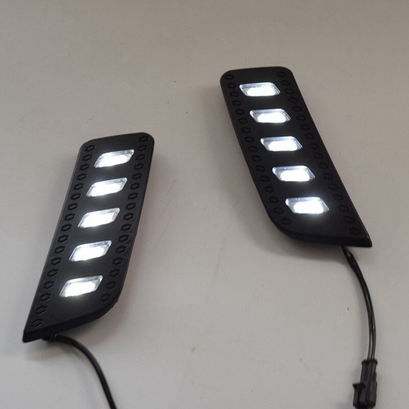1Pair Car Front Led Daytime Running Lights Daylight Fog Lights for Ford Ranger Px1 T6 Mk1 2011 ...
