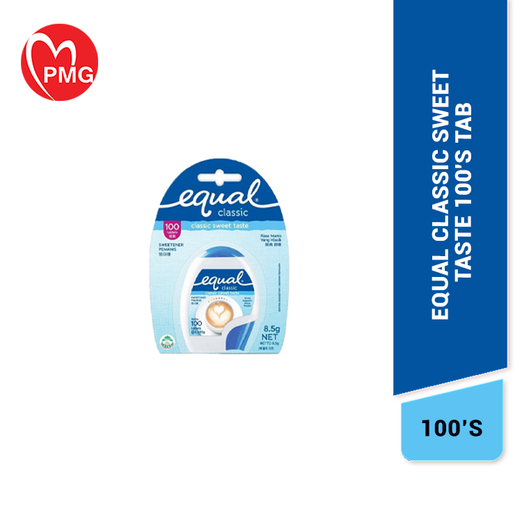 [PMG PHARMACY] Equal Classic Sweet Taste 100's Tab - replace normal ...