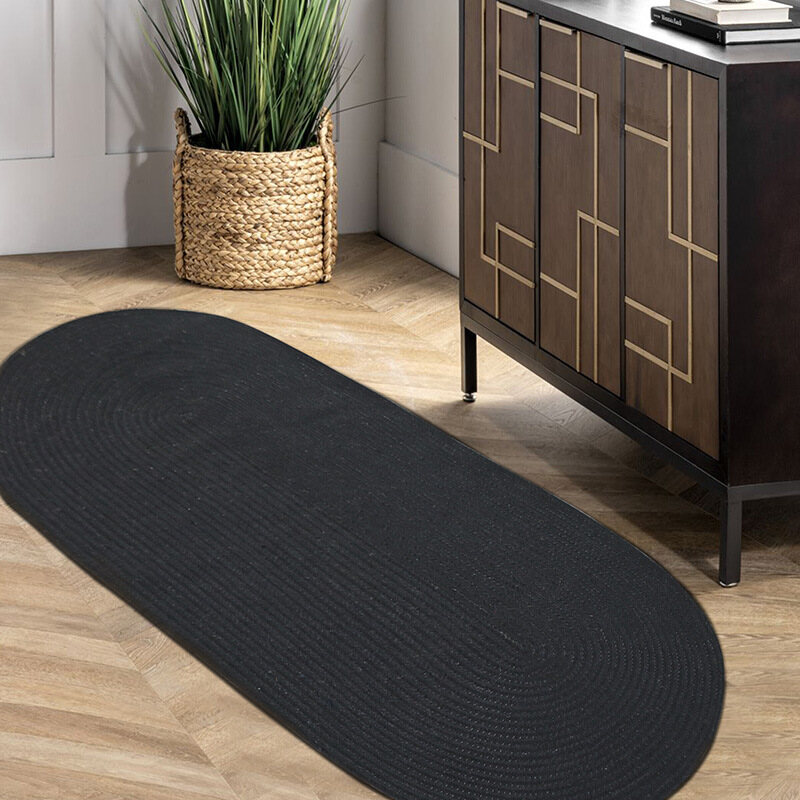 100% Natural Linen Carpet Jute Mat Water hyacinth Mat Bedroom floor ...