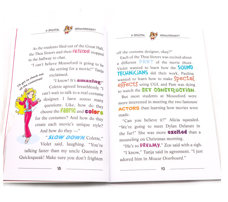 Thea Stilton mouseford Academy #11: lights, camera, action! Chapter ...