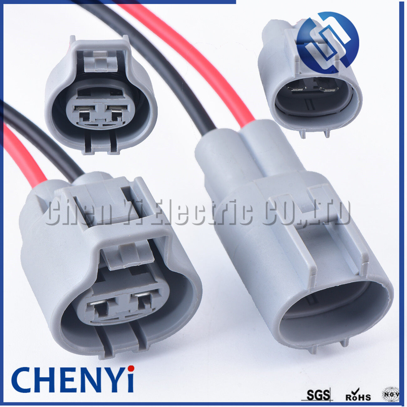 2 Pin male or female Auto Waterproof Electronic Fan Connector Brake ...