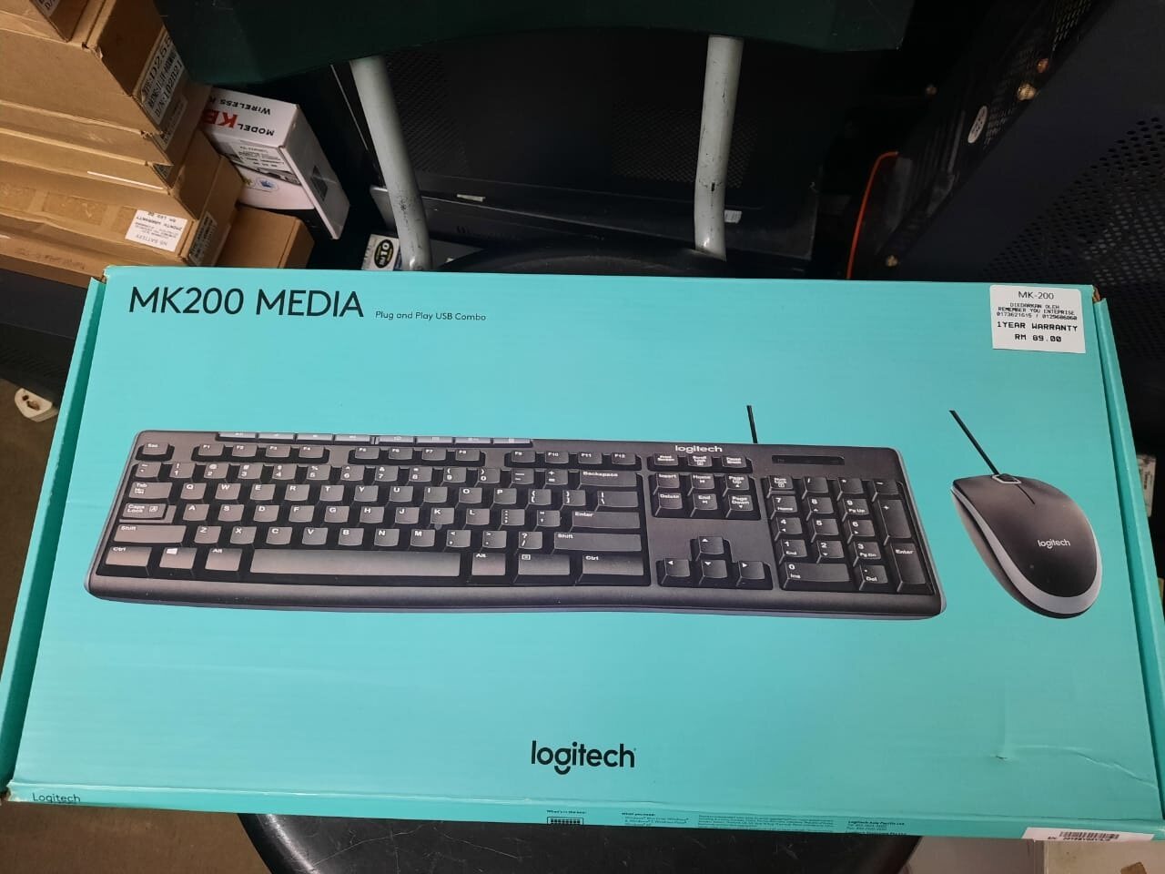 Logitech mk200 media plug and play usb combo | Lazada