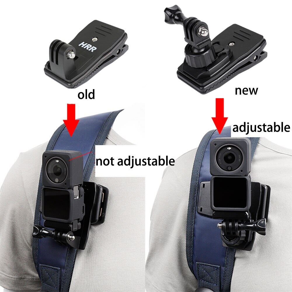 New Adjustable Holder for DJI ACTION 2 Backpack Clip DJI Sports Camera ...