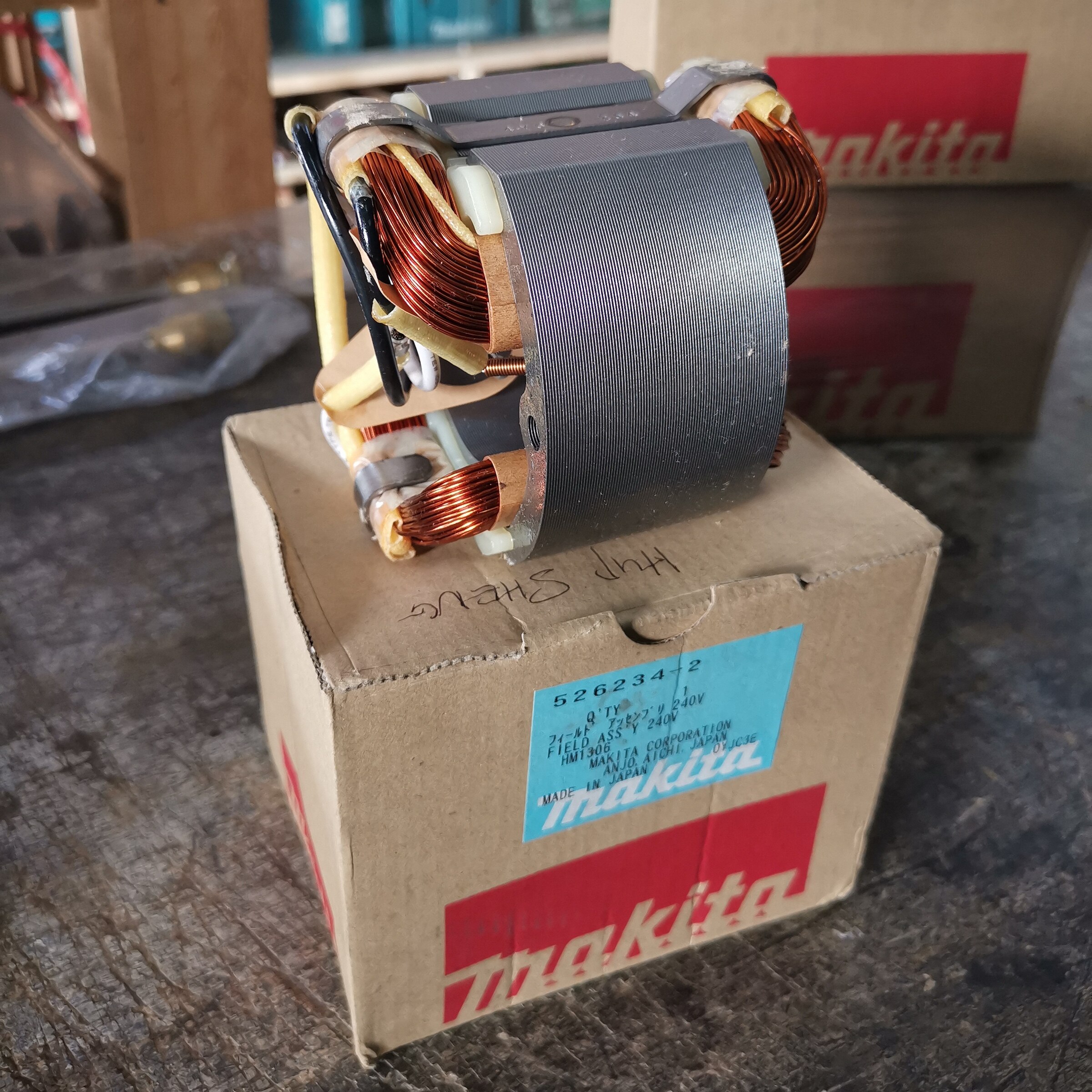 Makita 526234-2: Stator Field Coil for Makita HM1306. 100% Original ...