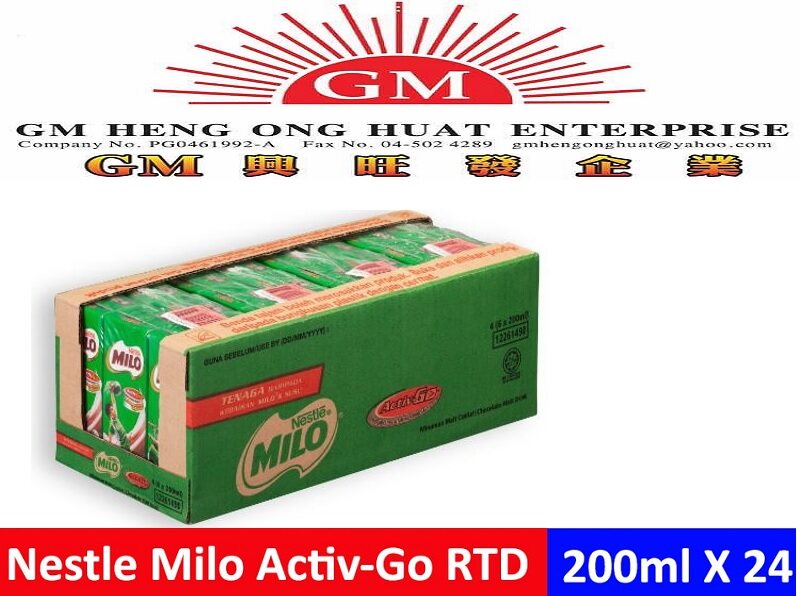 Nestle Milo Activ-Go RTD UHT (200ml x 24 Packs) | Lazada