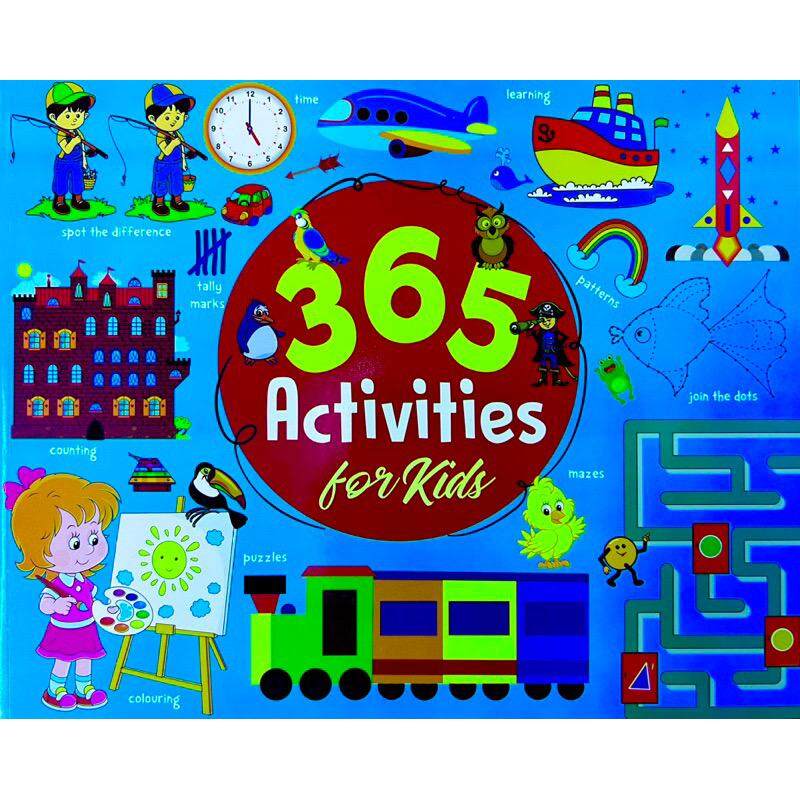 365 Activities Book for Kids Travel in Car Colouring Dot-to-Dot Maze ...