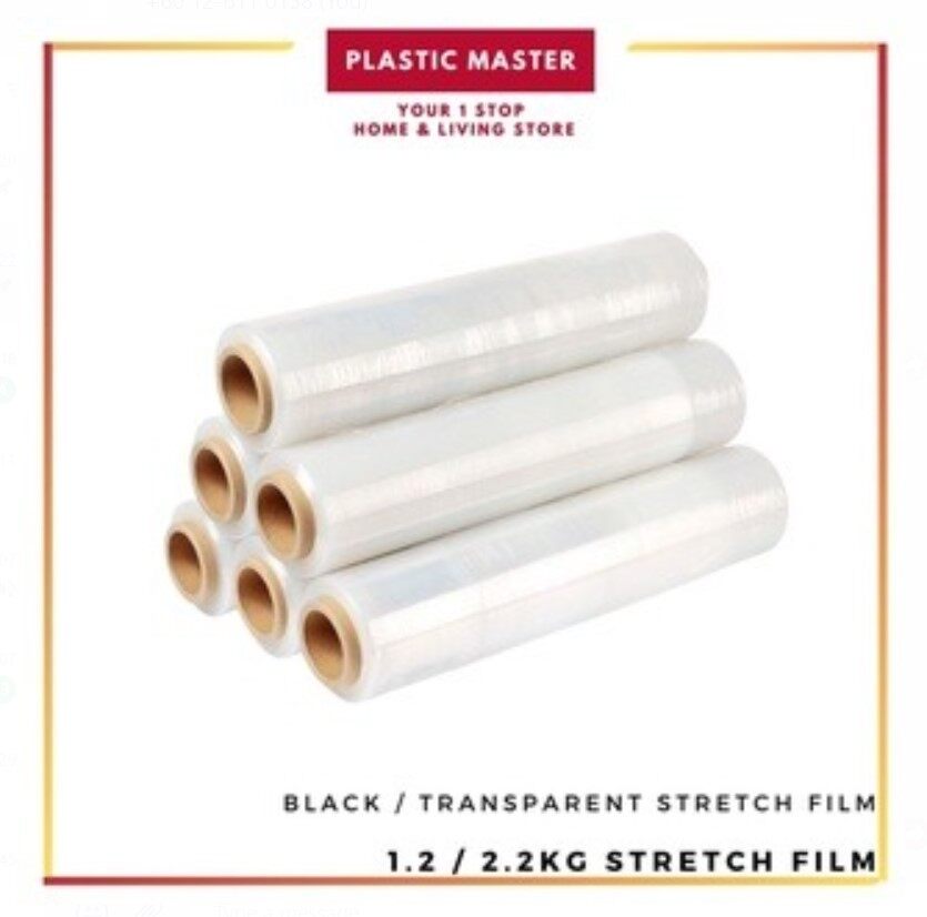 Stretch Film Transparent /Black Micron Core Packaging Pallet Packaging ...