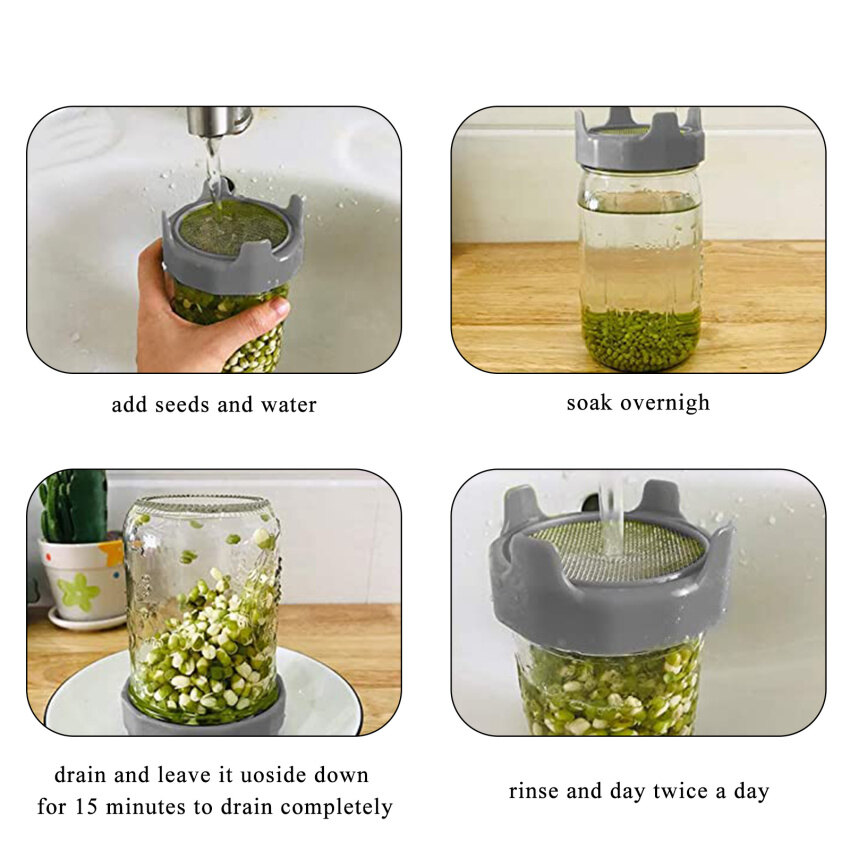 Sprout Cover, Plastic Sprout Cover With Stainless Steel Screen ...