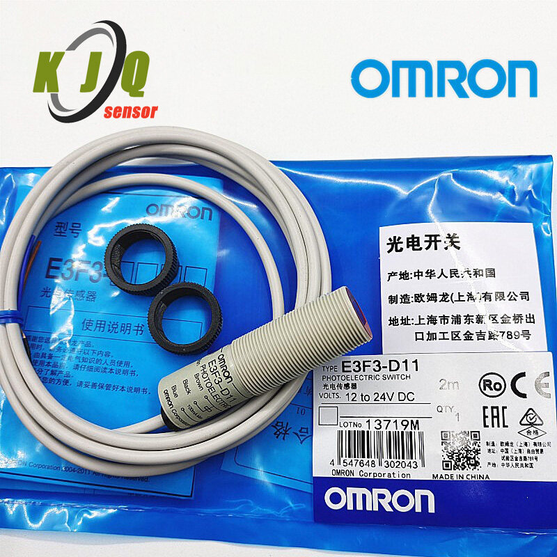 OMRON M18 cylindrical photoelectric switch E3F3-D11 E3F3-D12 E3F3-D31 E3F3-D32 E3F3-D61 E3F3-D62 ...