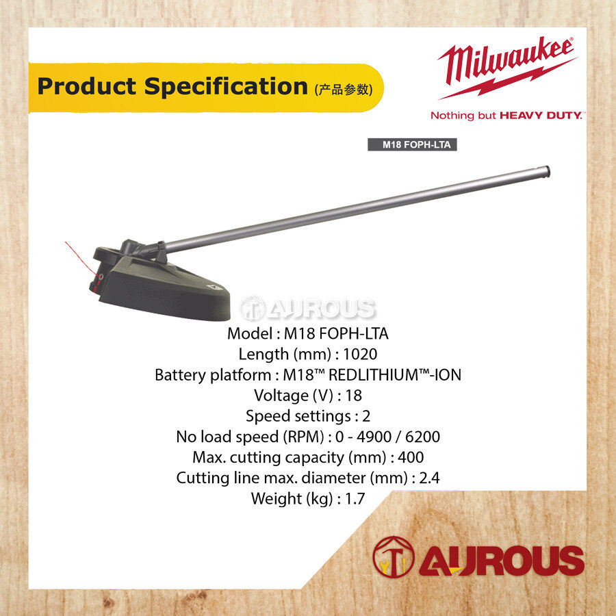 MILWAUKEE M18 FUEL OUTDOOR QUIK-LOK MULTIPLE ATTACHMENTS SYSTEM POWERED ...