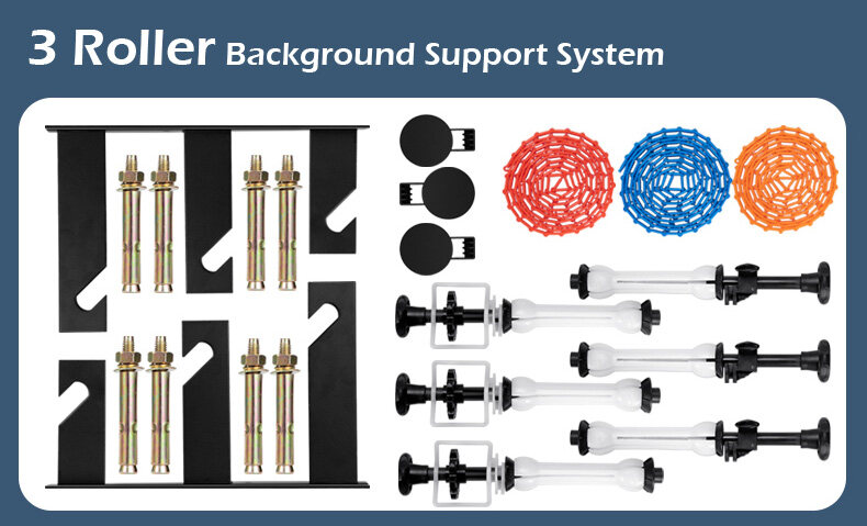 Tenwish Photography Roller Wall Mounting Manual Background Support ...
