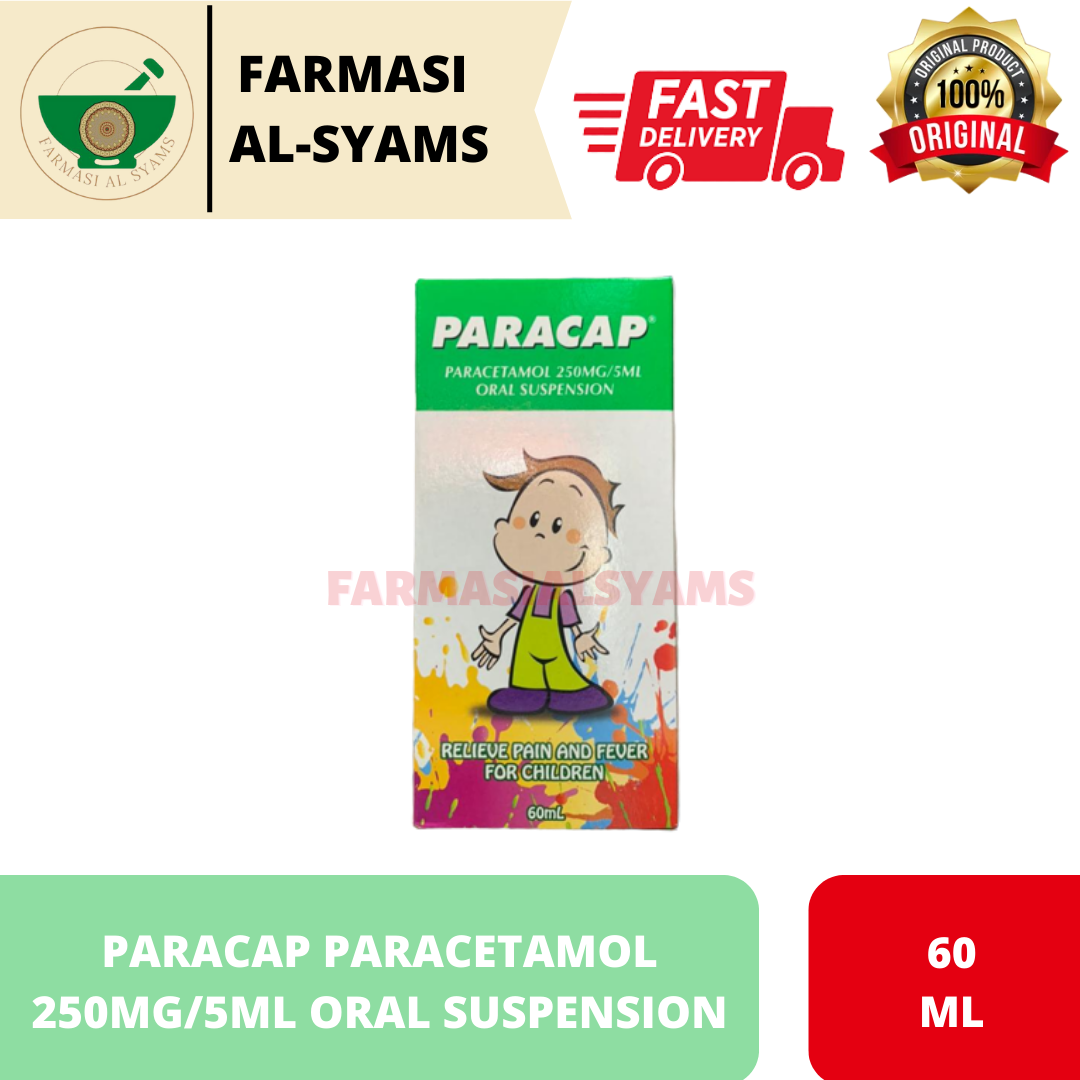 PARACAP PARACETAMOL 250MG/5ML ORAL SUSPENSION 60ML | Lazada